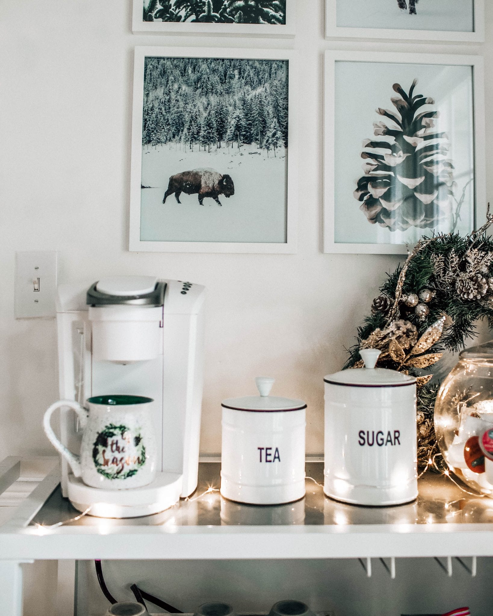 A Holiday Coffee Cart - Pretty in the Pines