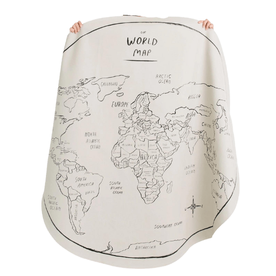 World Map Mat - Pretty in the Pines